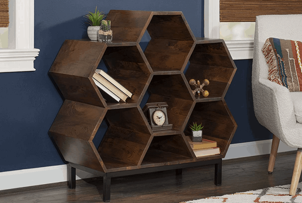 Geometric Bookcase Ideas For Adding An Accent To Your Room - Finally ...